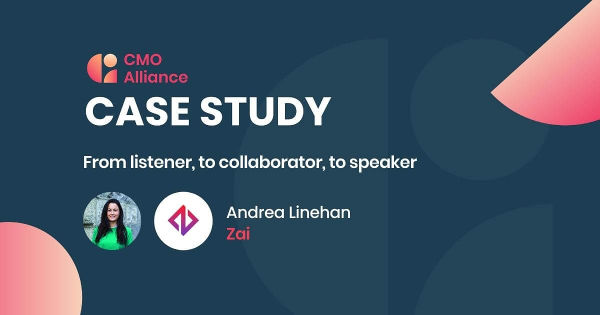 Case study | Andrea Linehan, Zai | Listener, to collaborator, to speaker