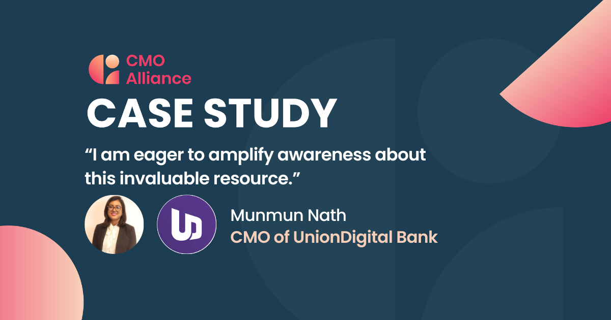 CMO Alliance Ambassador case study: Munmun Nath